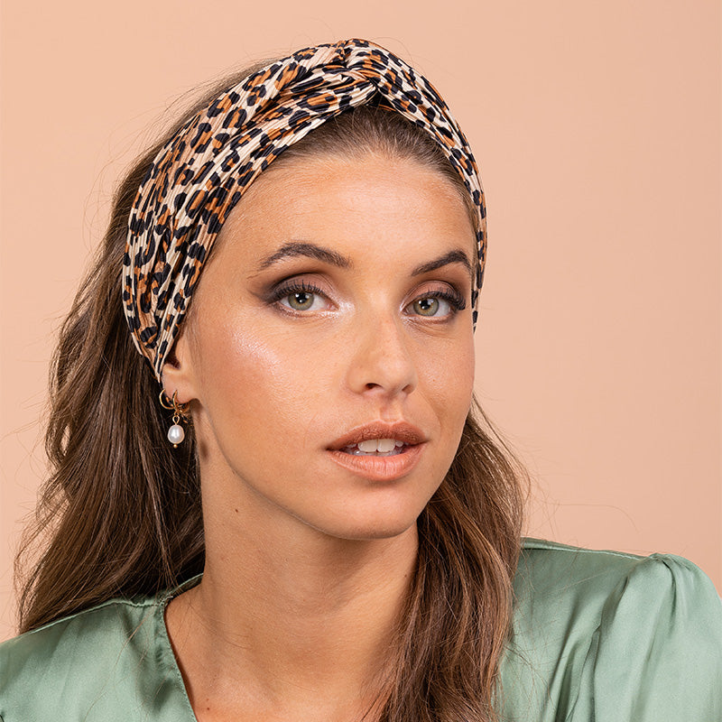 Bandeau cheveux imprimé Léopard Dakota – Mon Petit Bandeau